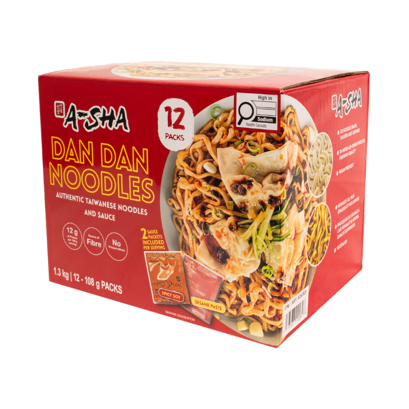 Meteor Noodles with Dan Dan Sauce | A-Sha Foods USA